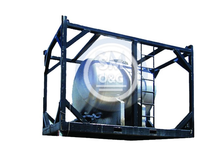 6,000 Litre Offshore Stainless Steel Tank c/w BS Skid | Serba Mahir Oil ...