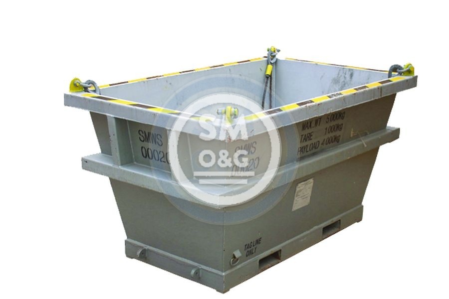 Boat Shaped Waste Skip 4 CBM | Serba Mahir Oil & Gas Sdn Bhd